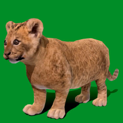 Glb 3D Models | Animals | Lions | RenderHub