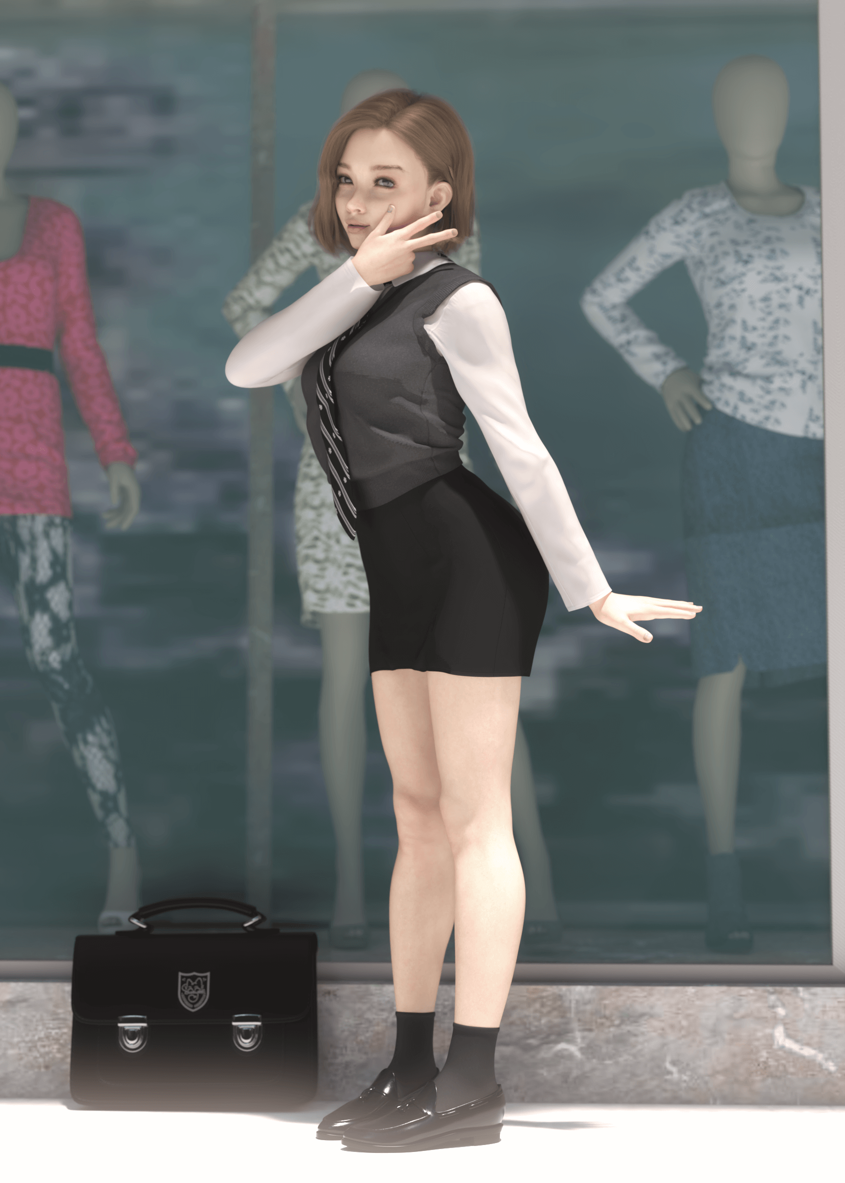 Look at me! 3D Render, Digital Art by nzk40