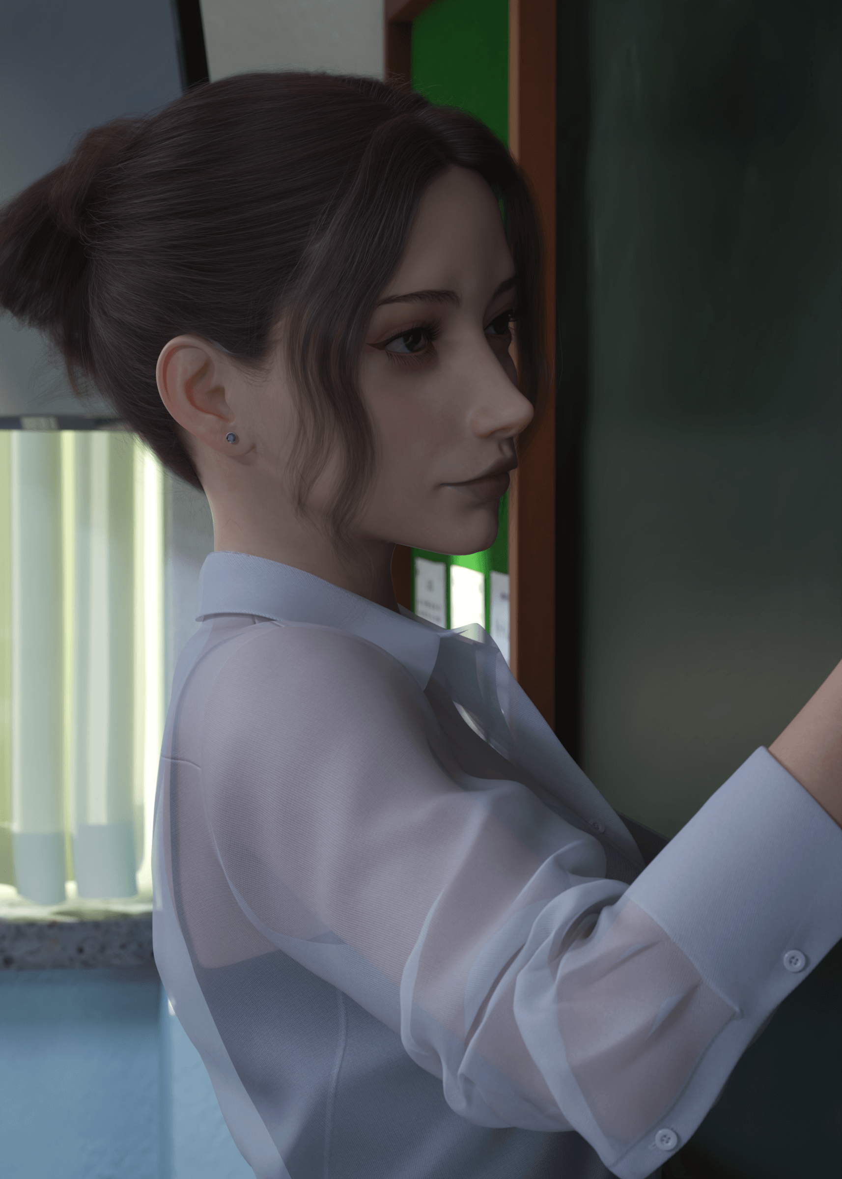 Teacher 3D Render, Digital Art by nzk40