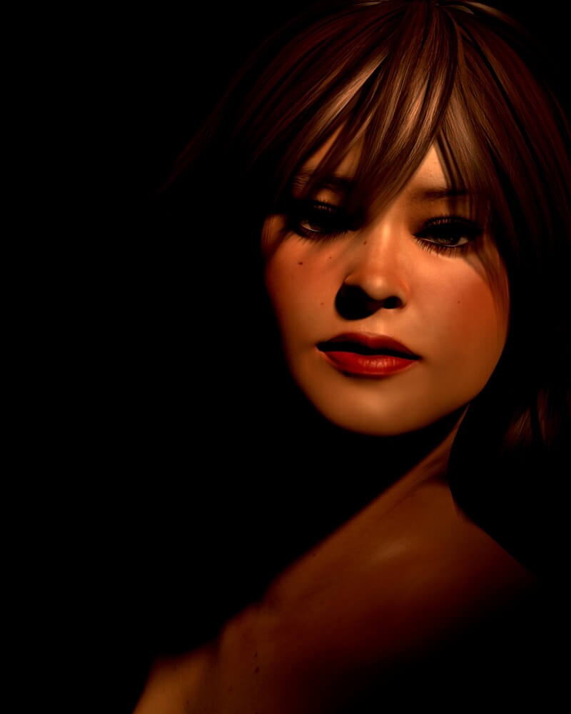Portrait of Pauline 3D Render, Digital Art by OberonRex