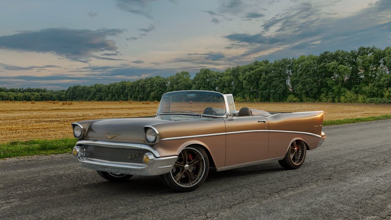 1957 Chevrolet Bel Air Modified - 3D Model by obre76