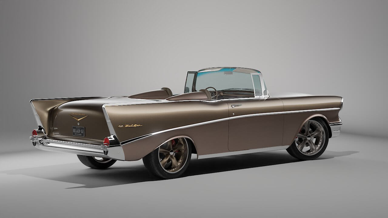 1957 Chevrolet Bel Air Modified - 3D Model by obre76