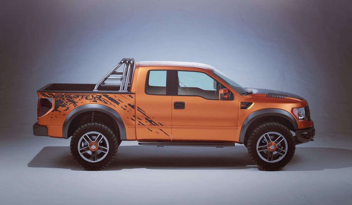 Ford F-150 Raptor SVT 2014 (Modified) 3D Model by obre76