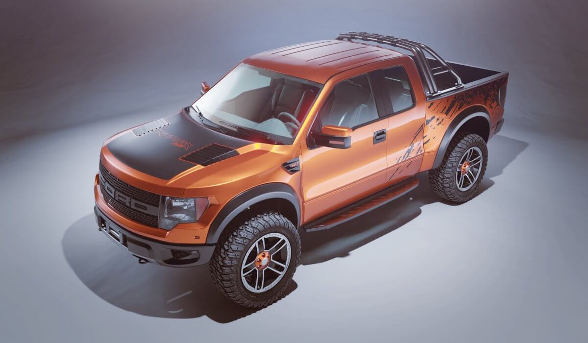 Ford F-150 Raptor SVT 2014 (Modified) 3D Model by obre76