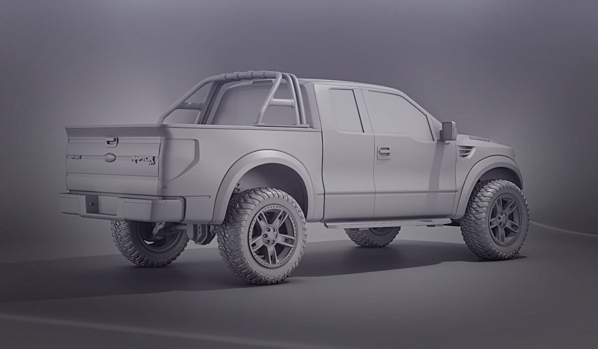 Ford F-150 Raptor SVT 2014 (Modified) 3D Model by obre76