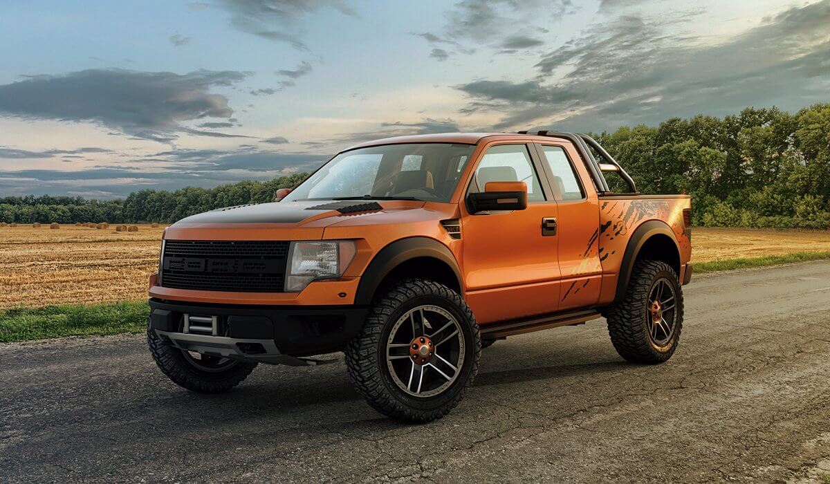 Ford F-150 Raptor SVT 2014 (Modified) 3D Model by obre76