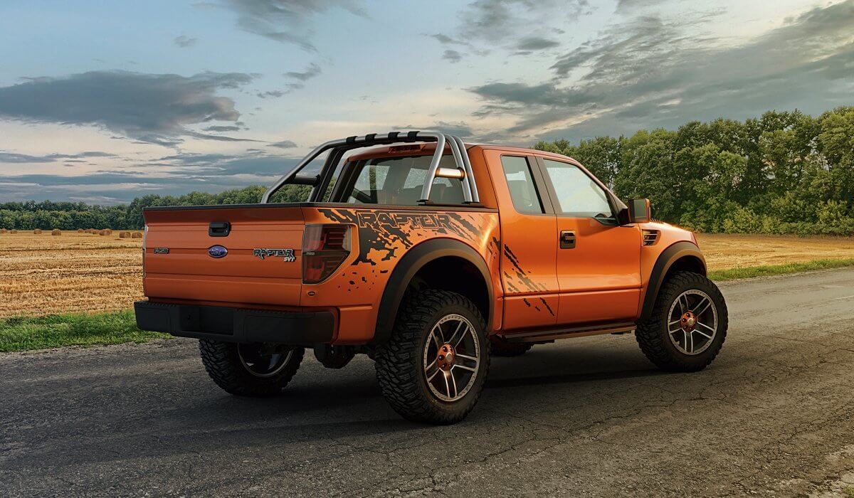 Ford F-150 Raptor SVT 2014 (Modified) 3D Model by obre76