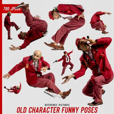 780 Old Character Funny Poses Reference Pictures by obscura_29