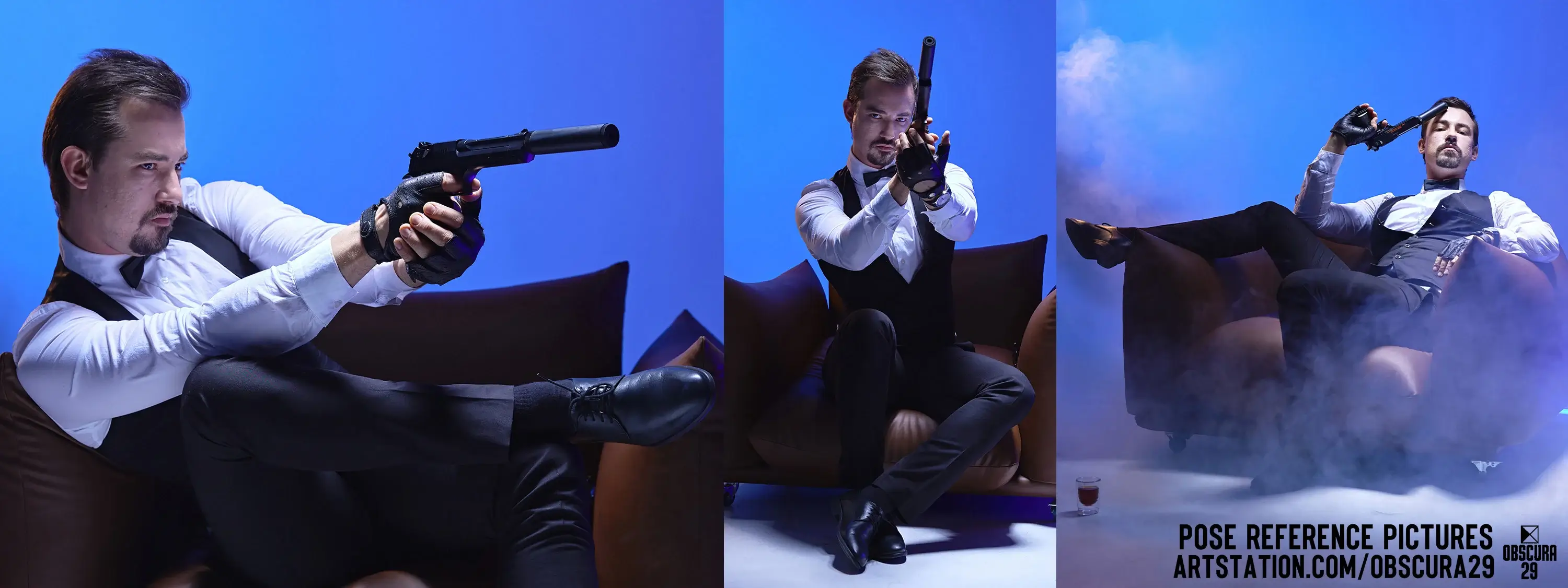 900 Male Secret Agent Pose Reference Pictures by obscura_29
