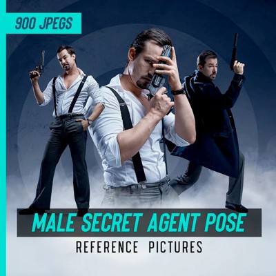 900 Male Secret Agent Pose Reference Pictures by obscura_29