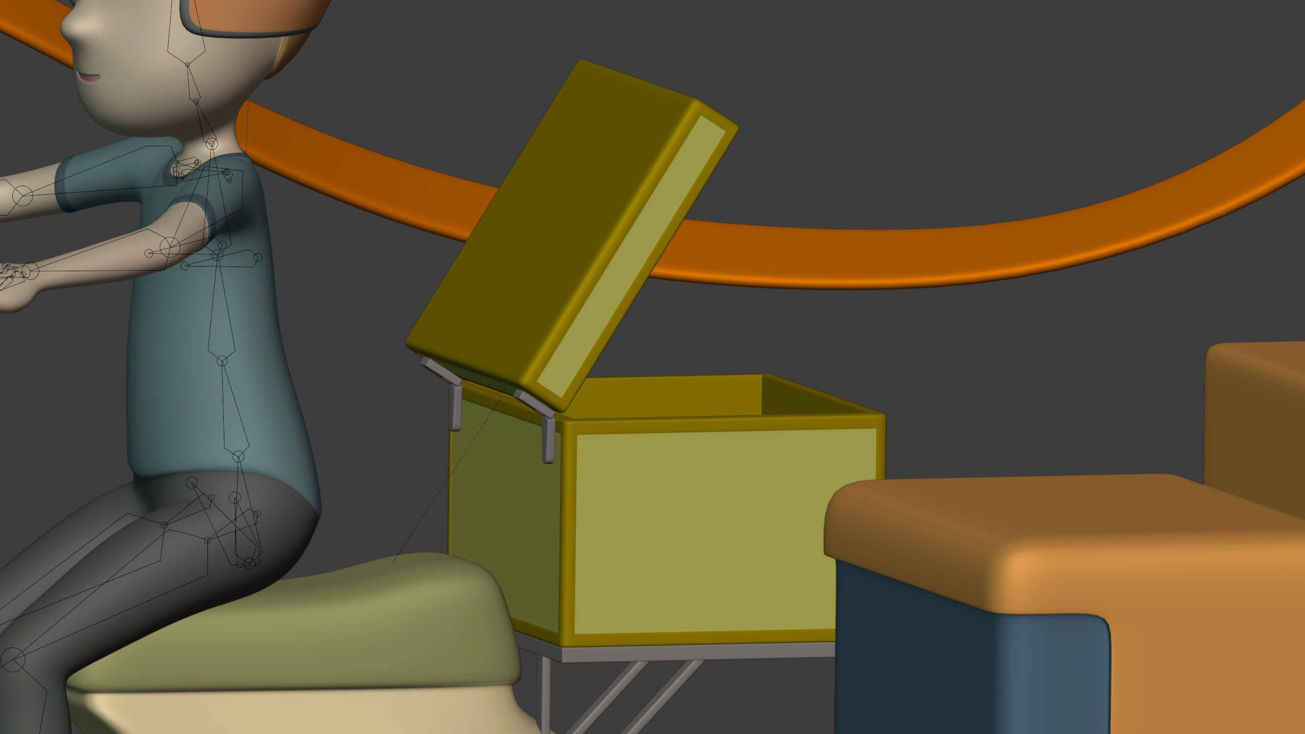 Cartoon 3D Transport Scene by Ocstard