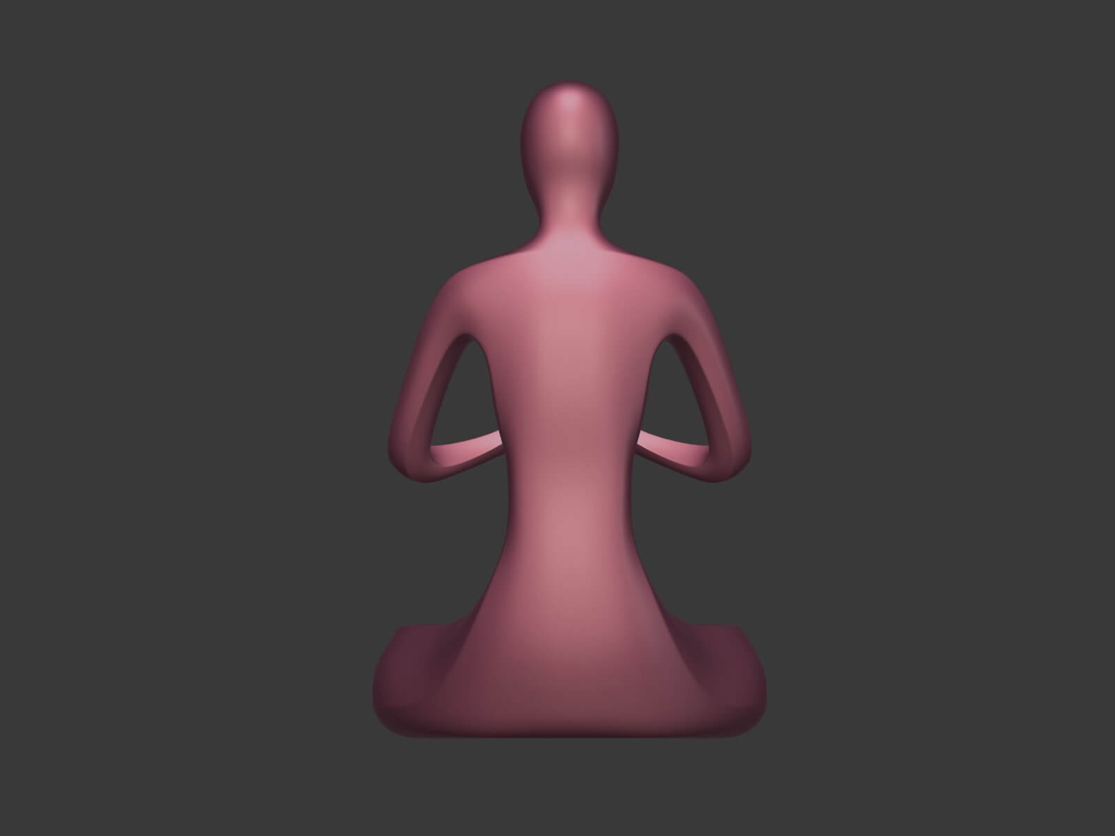 Abstract Meditation Figurine - 3D Model by Ocstard
