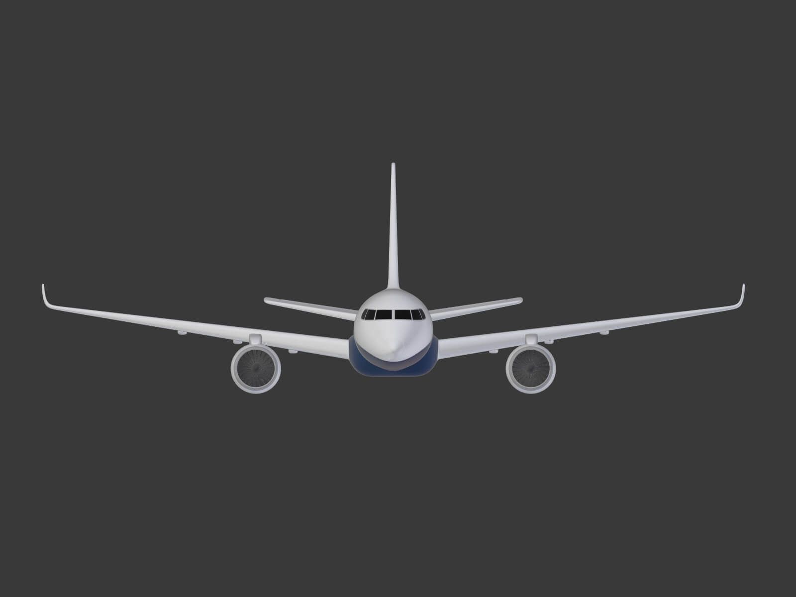 Generic Airliner - Low Poly 3D Model by Ocstard