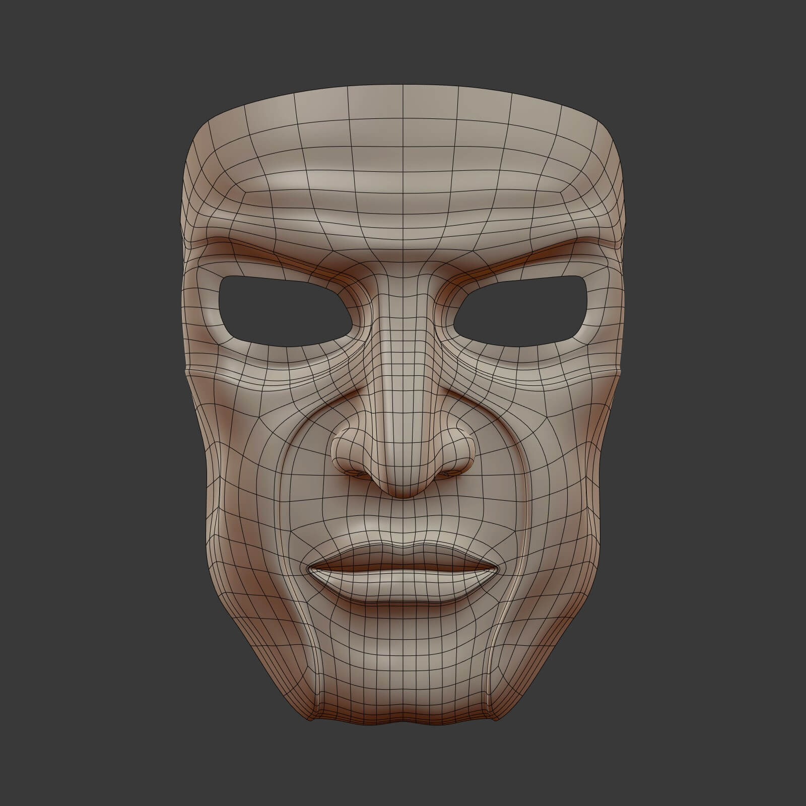 Anonymous - Samurai Mask Model by Ocstard