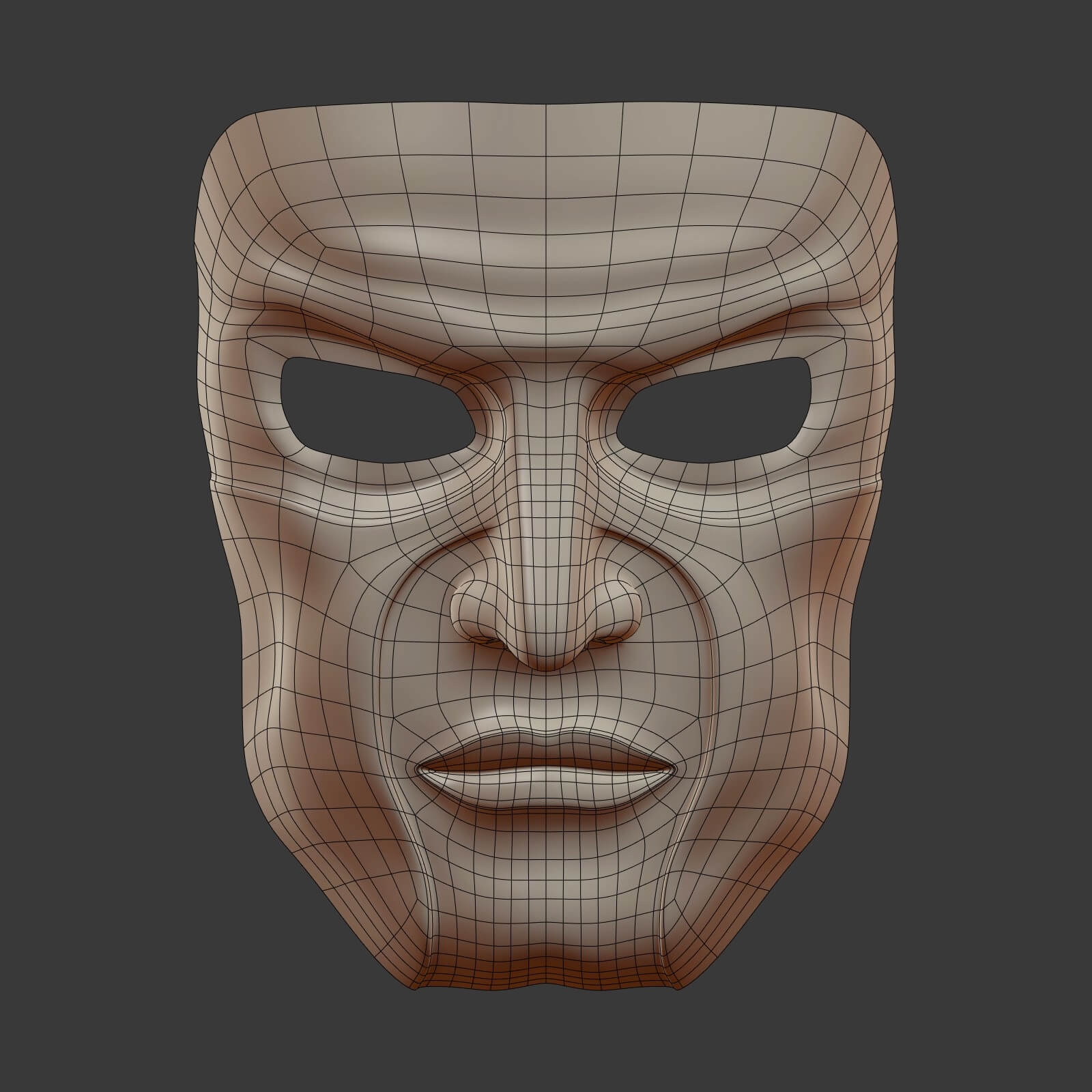Anonymous - Samurai Mask Model by Ocstard
