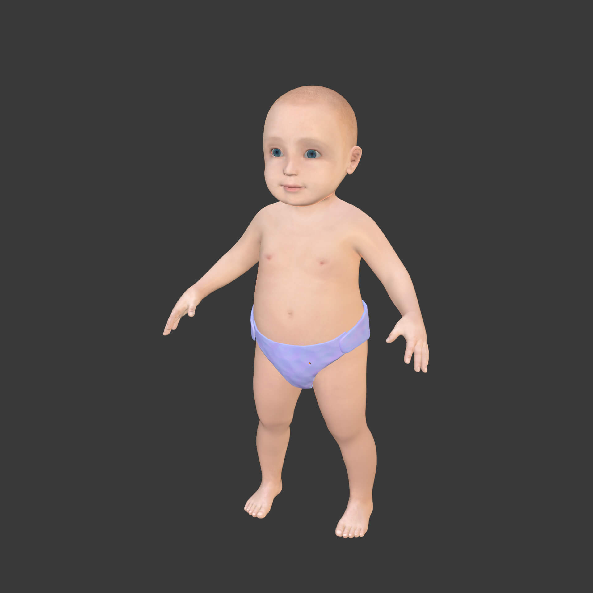 Rigged Baby Model by Ocstard