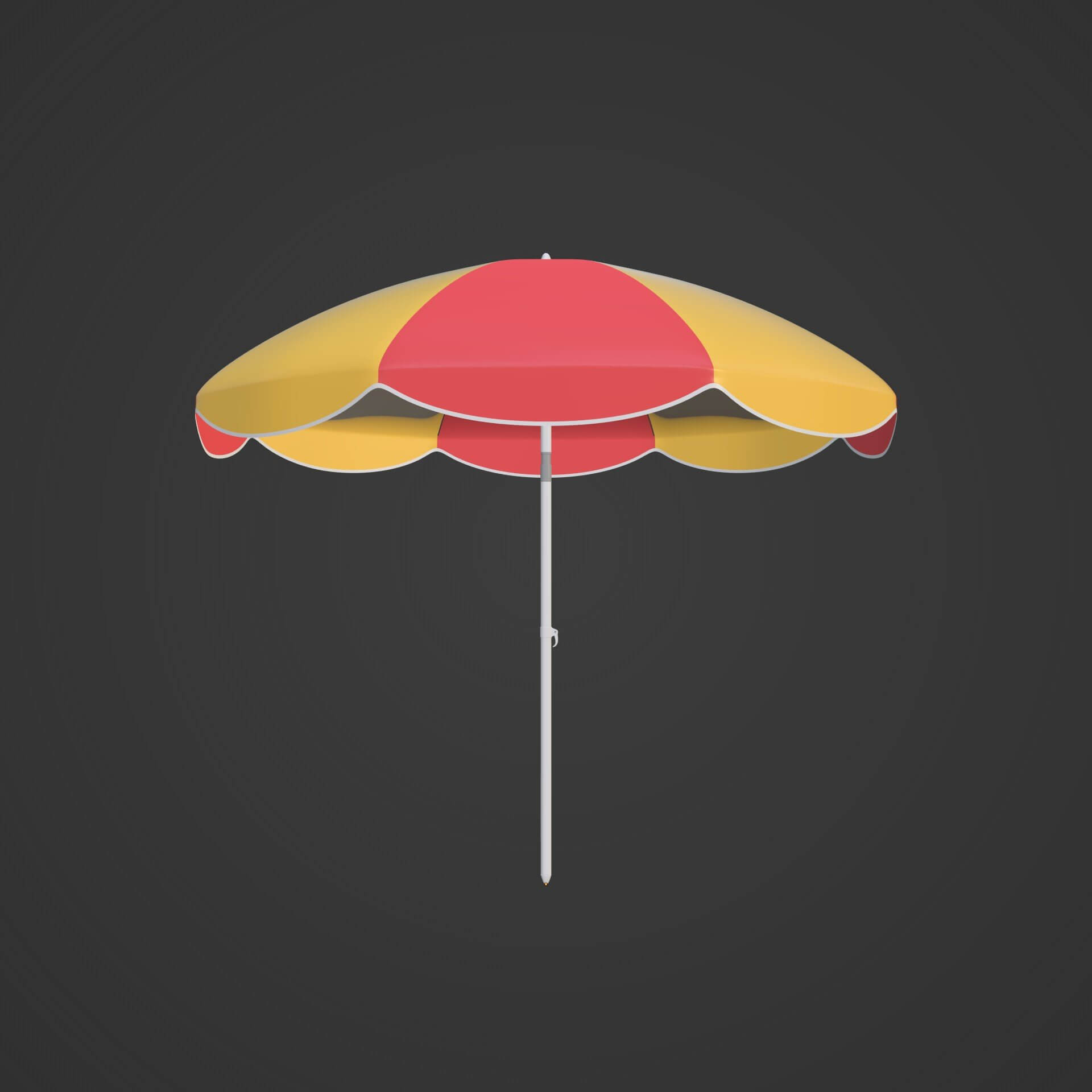 Beach Parasol - 3D Model by Ocstard