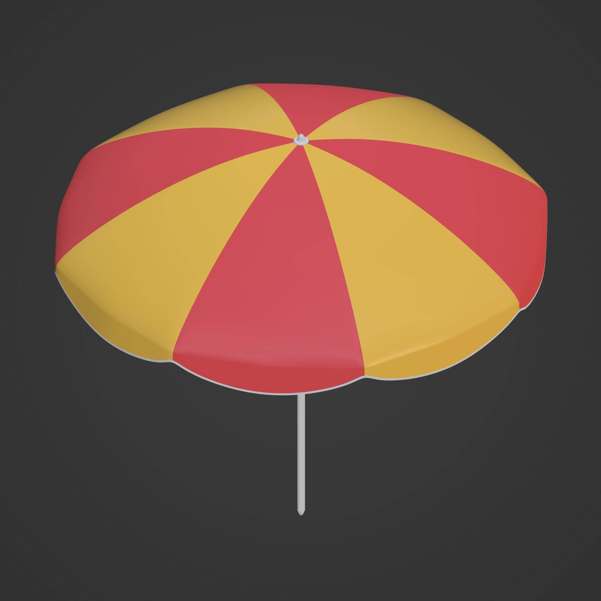 Beach Parasol - 3D Model by Ocstard