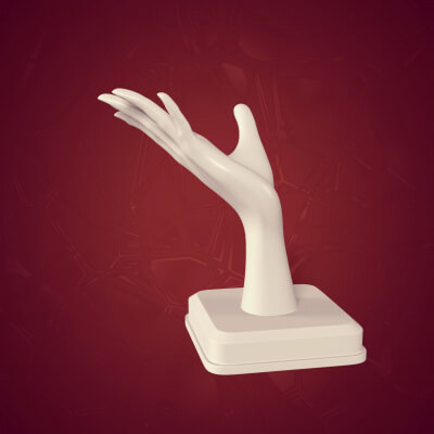 Hand Statue Figurine - 3D Model by Ocstard
