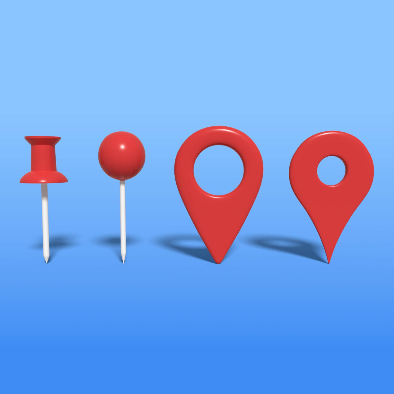 Map Pointers - 3D Model by Ocstard