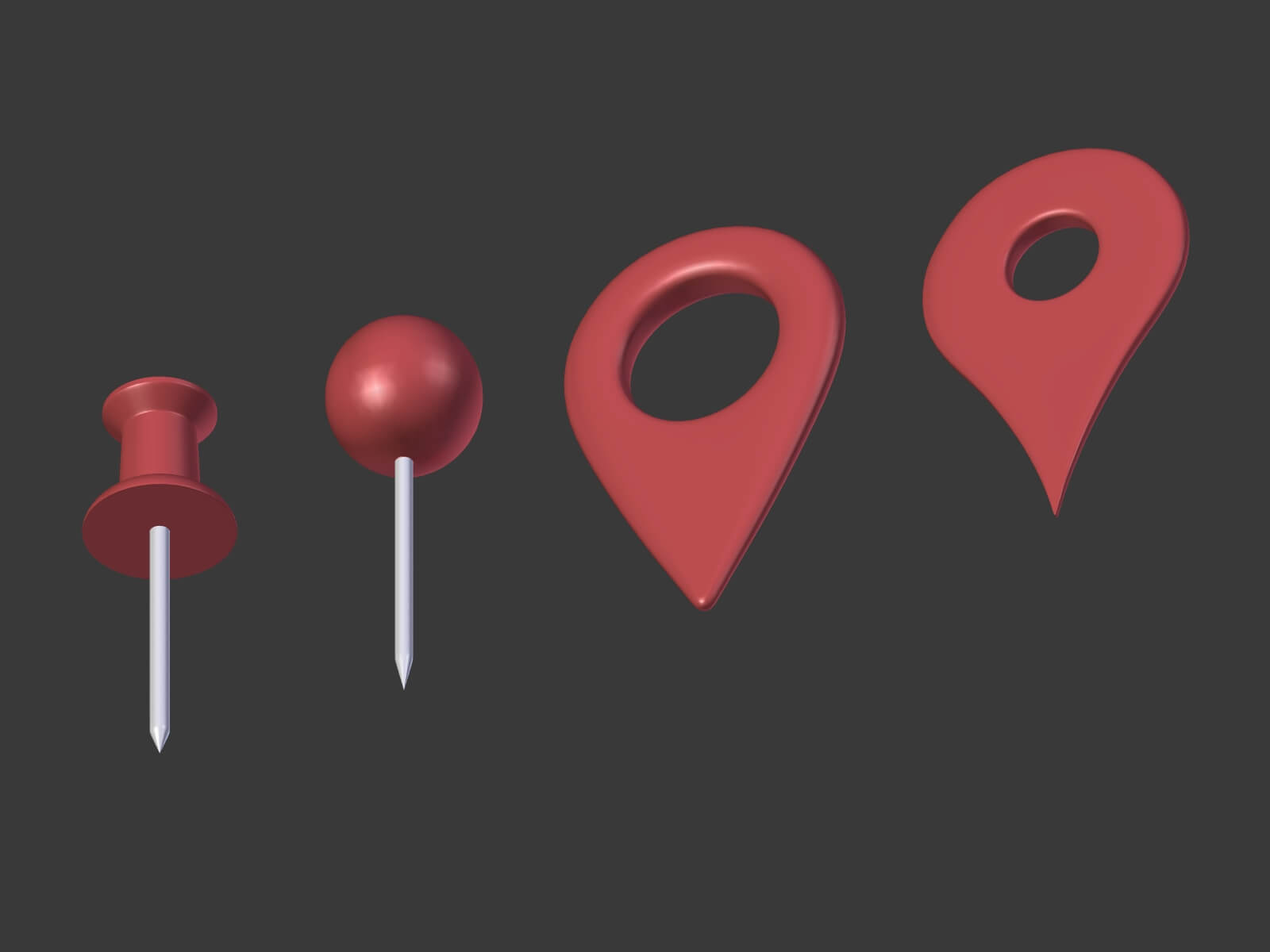 Map Pointers - 3D Model by Ocstard