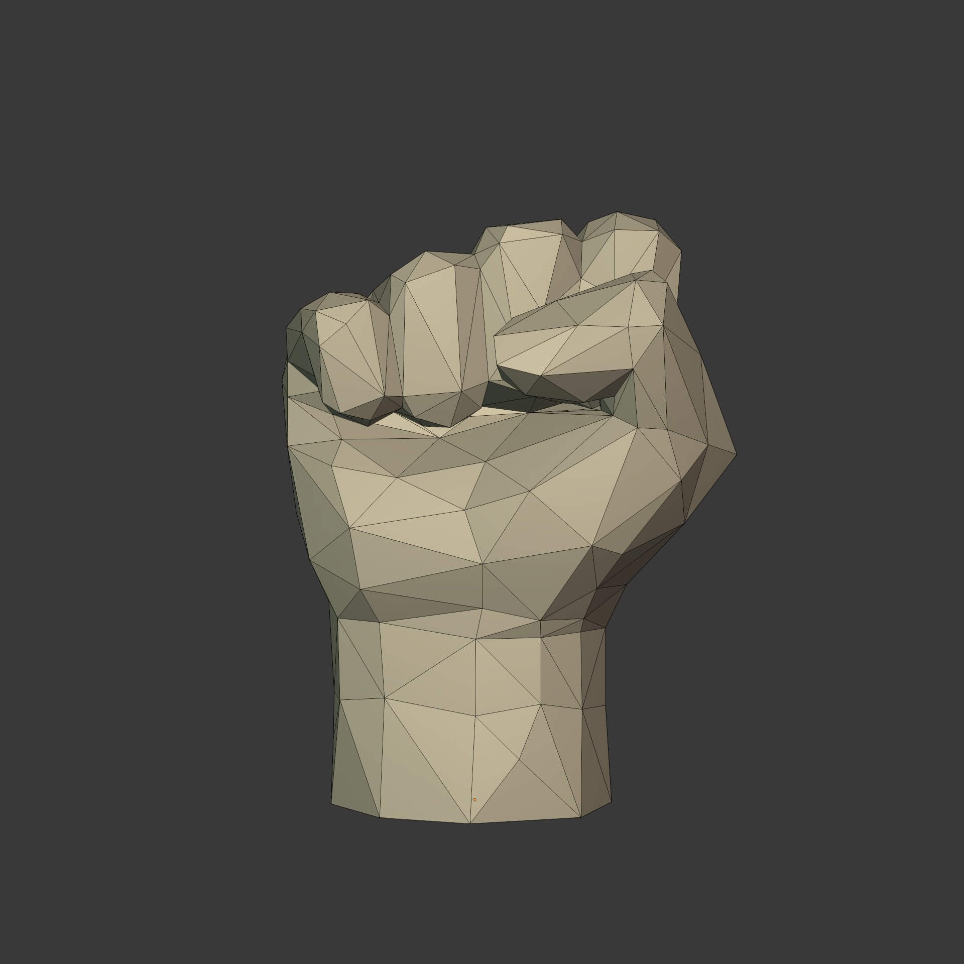Low Poly Cartoon Hand - 3D Model by Ocstard