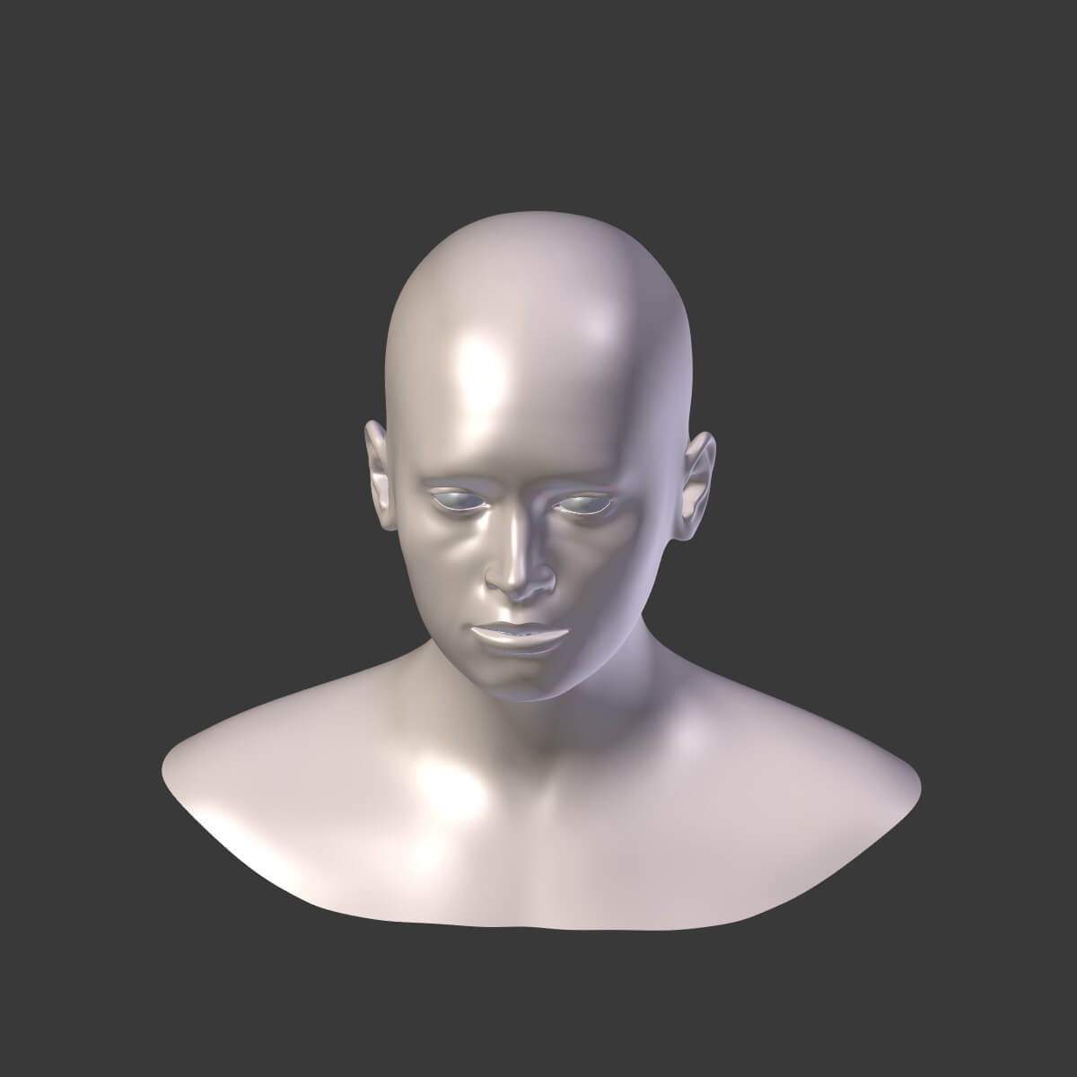 Woman Head Mannequin - 3D Model by Ocstard