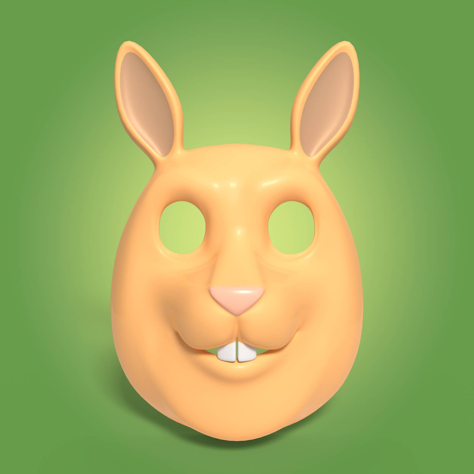Kids Rabbit Mask - 3D Model by Ocstard