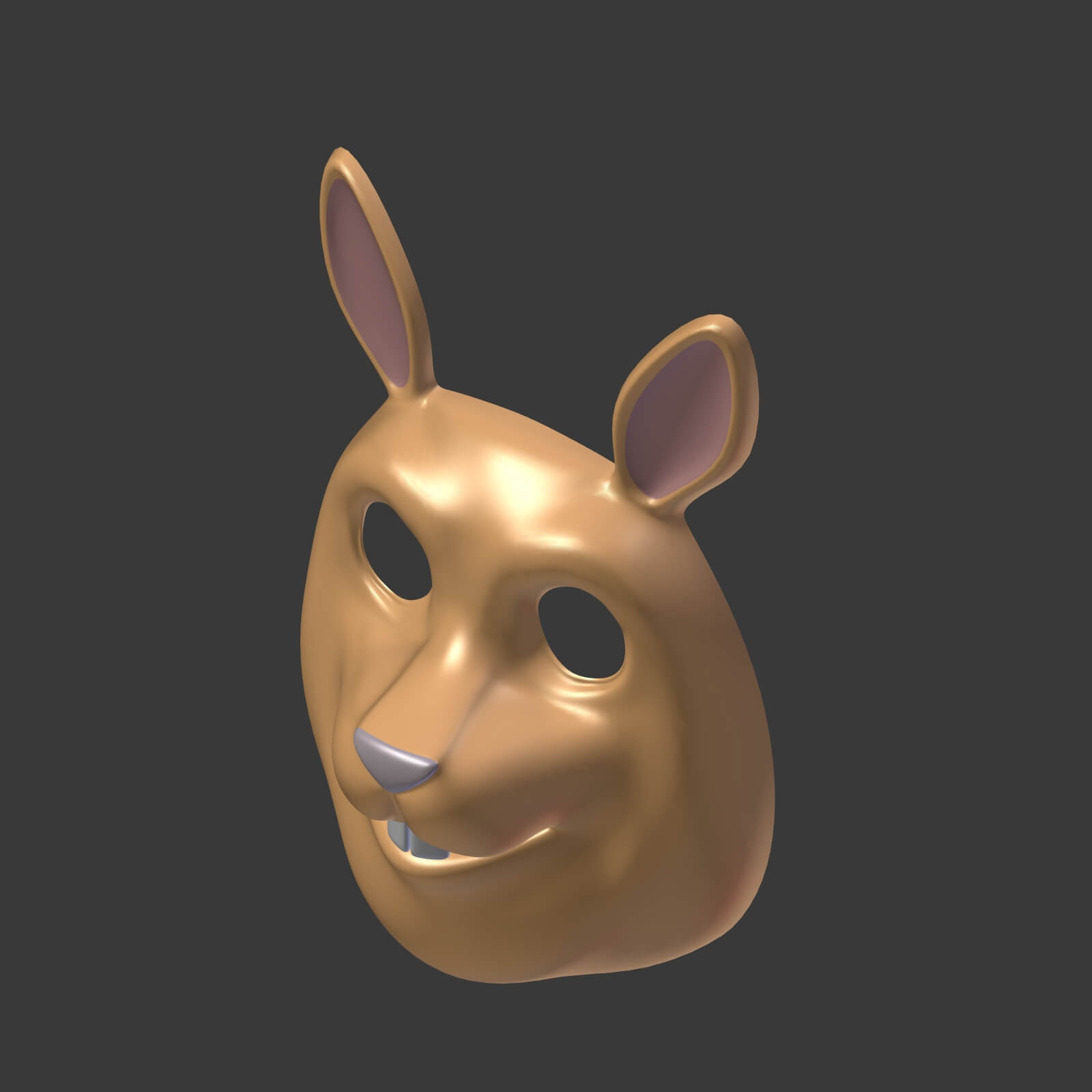Kids Rabbit Mask - 3D Model by Ocstard