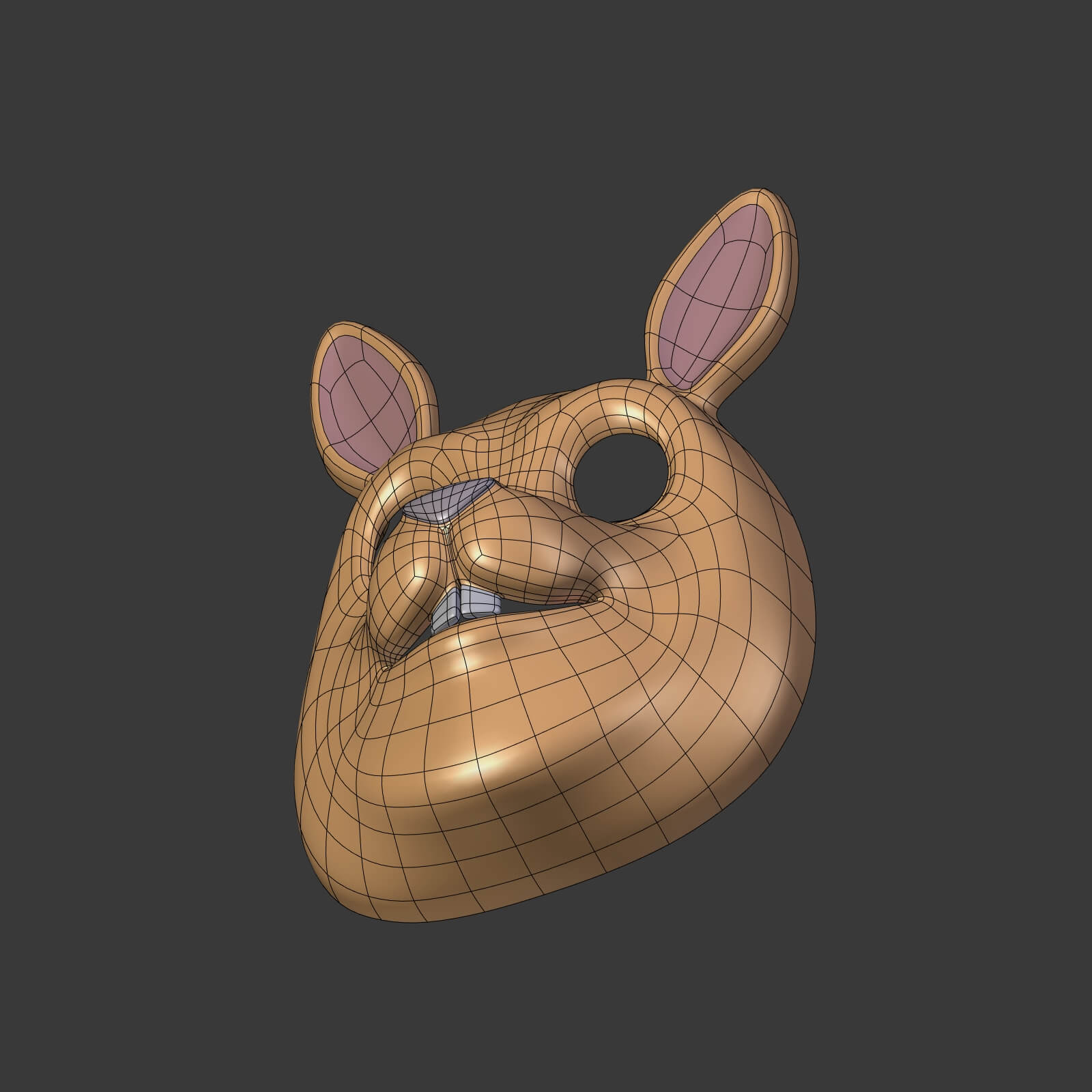 Kids Rabbit Mask - 3D Model by Ocstard