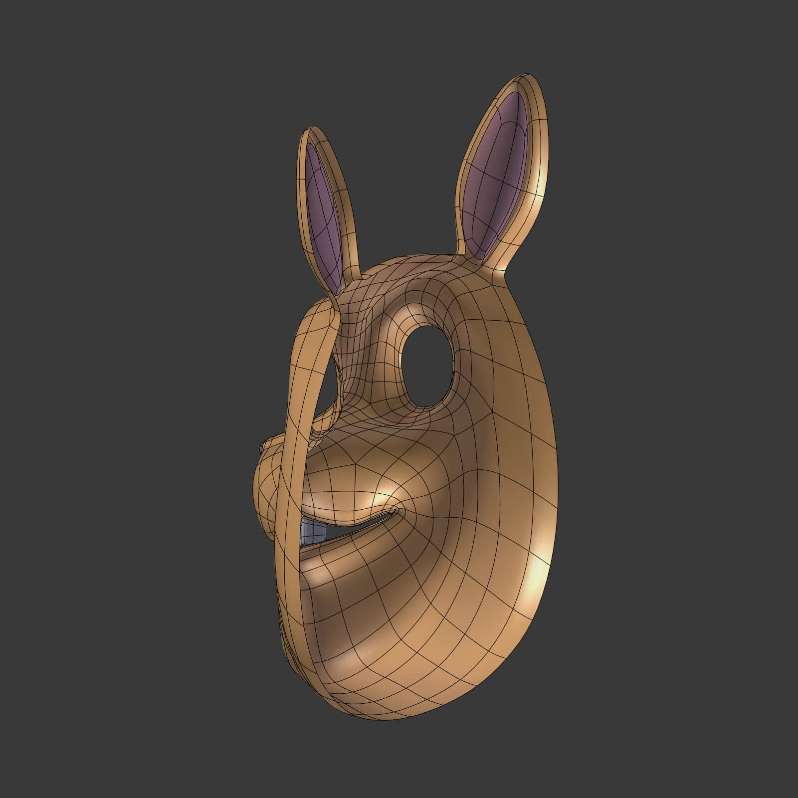 Kids Rabbit Mask - 3D Model by Ocstard