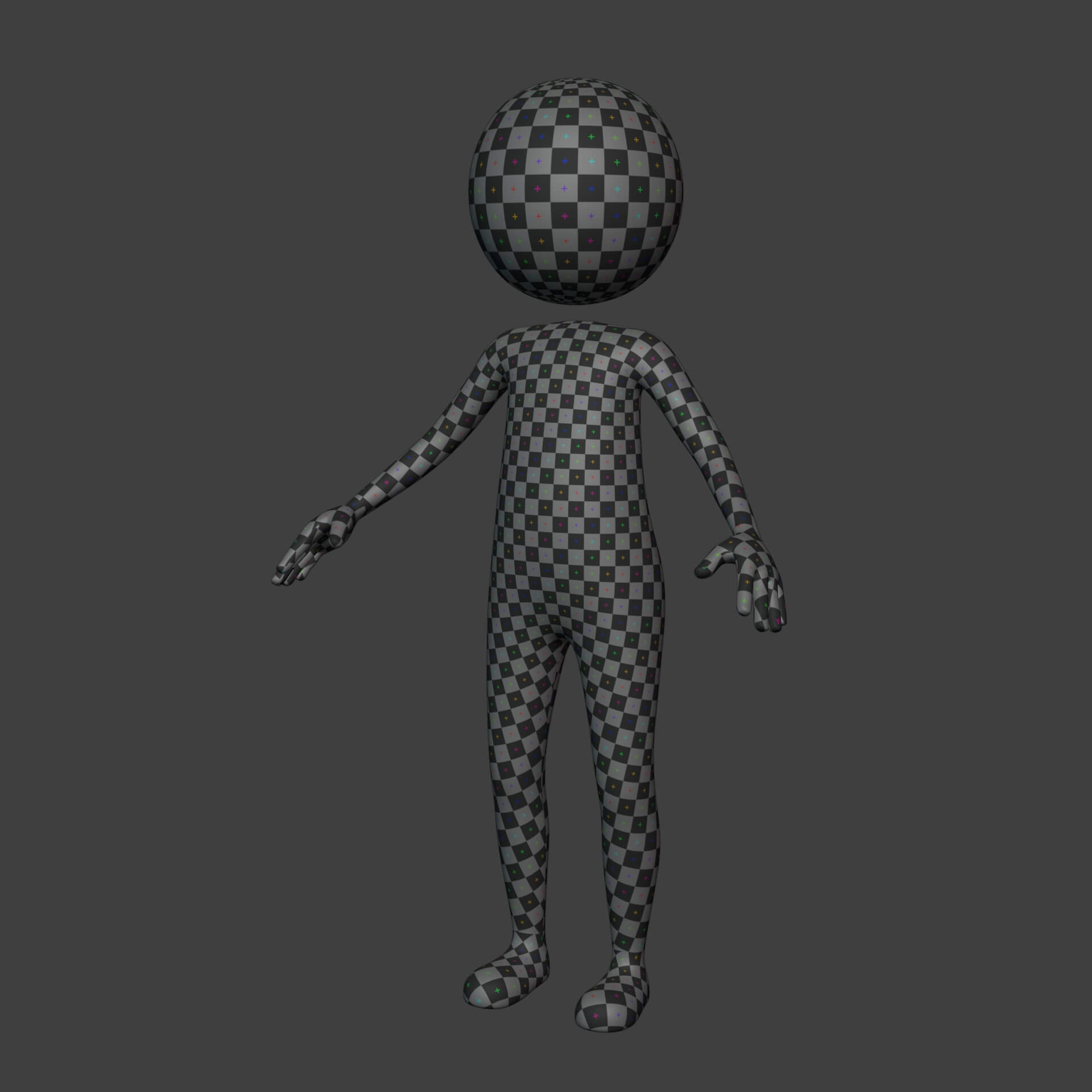 Cartoon Man - Stickman With High Quality IK and K Rig 3D Model by Ocstard