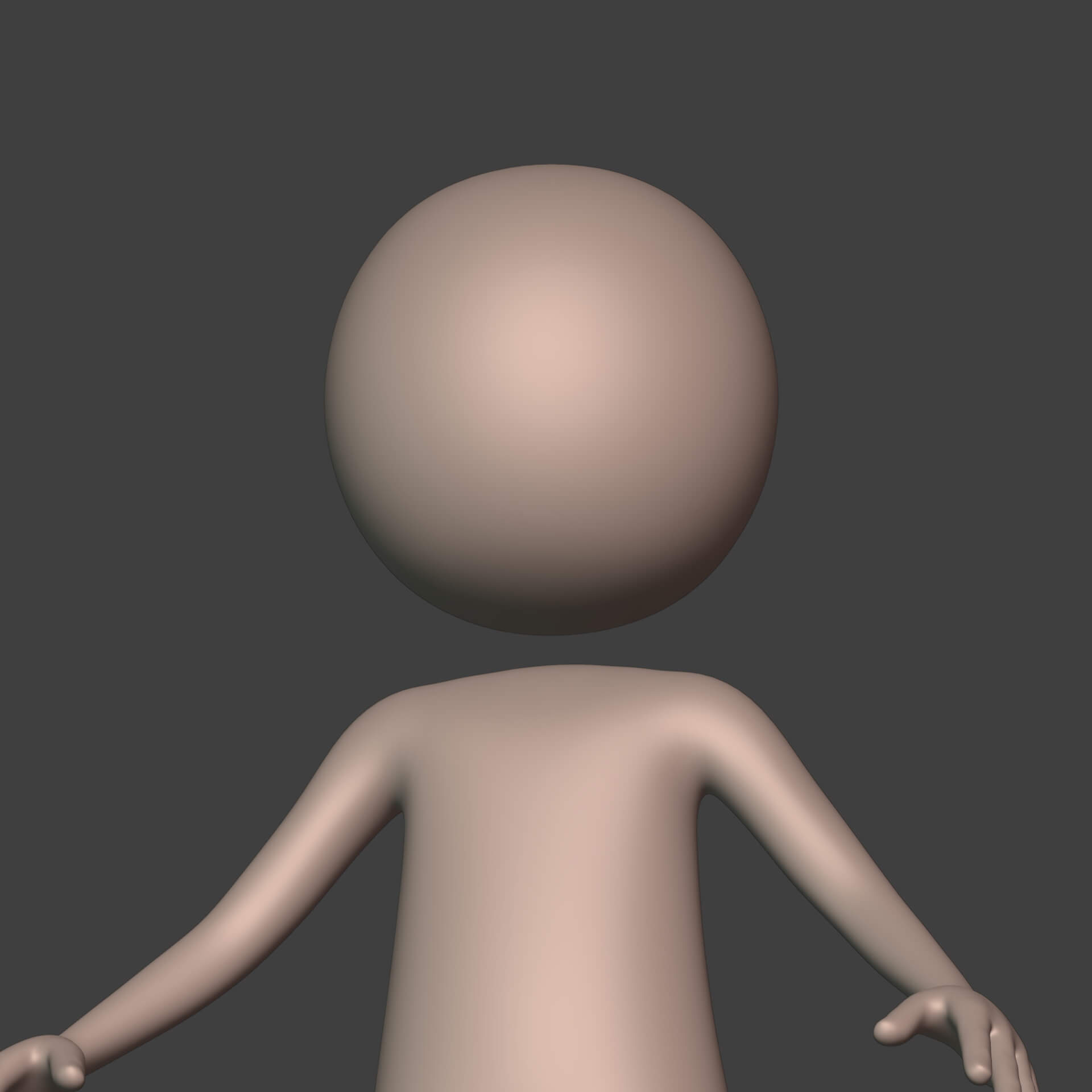 Cartoon Man - Stickman With High Quality IK and K Rig 3D Model by Ocstard