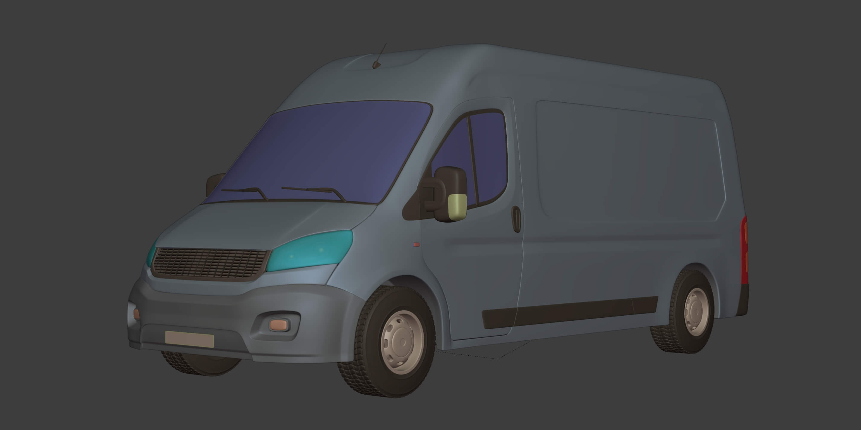 Generic Panel Van - 3D Model by Ocstard