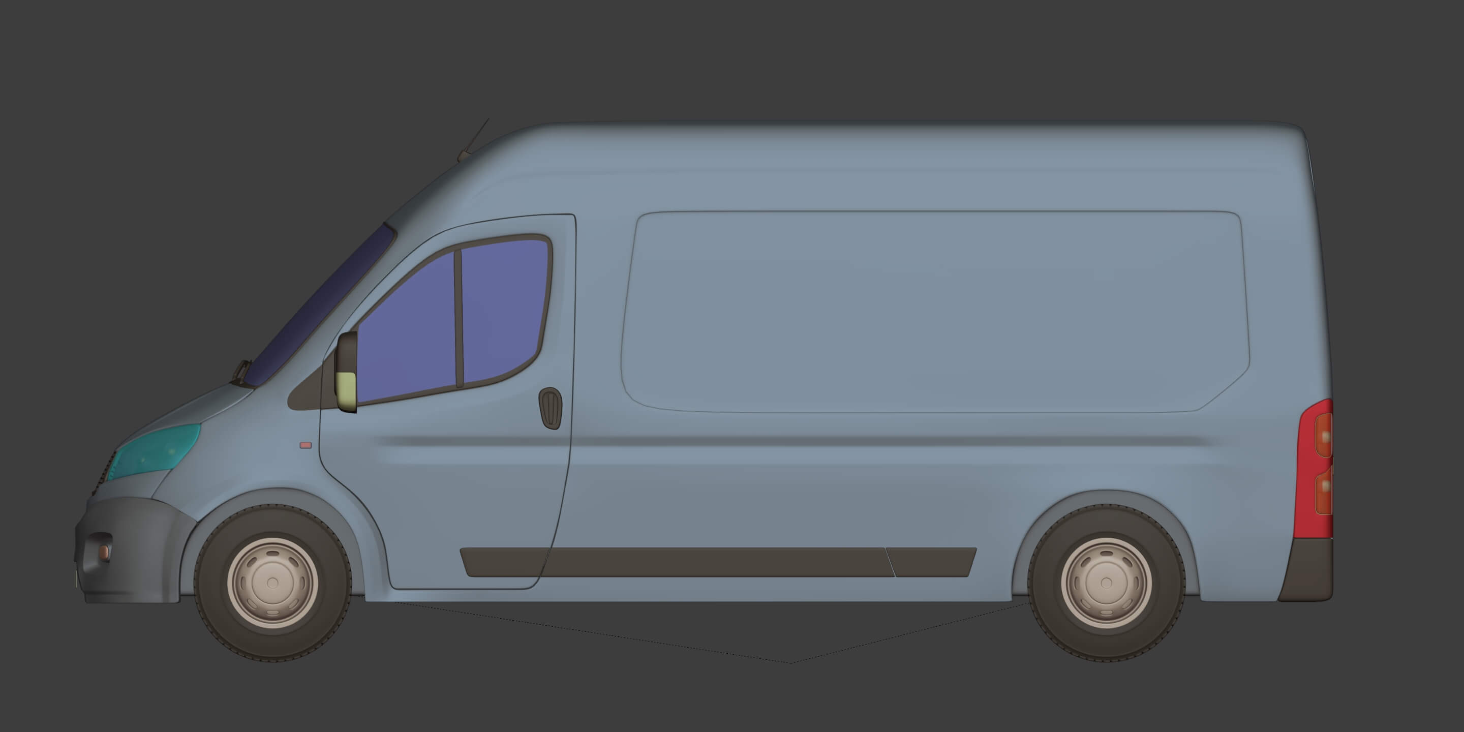 Generic Panel Van - 3D Model by Ocstard