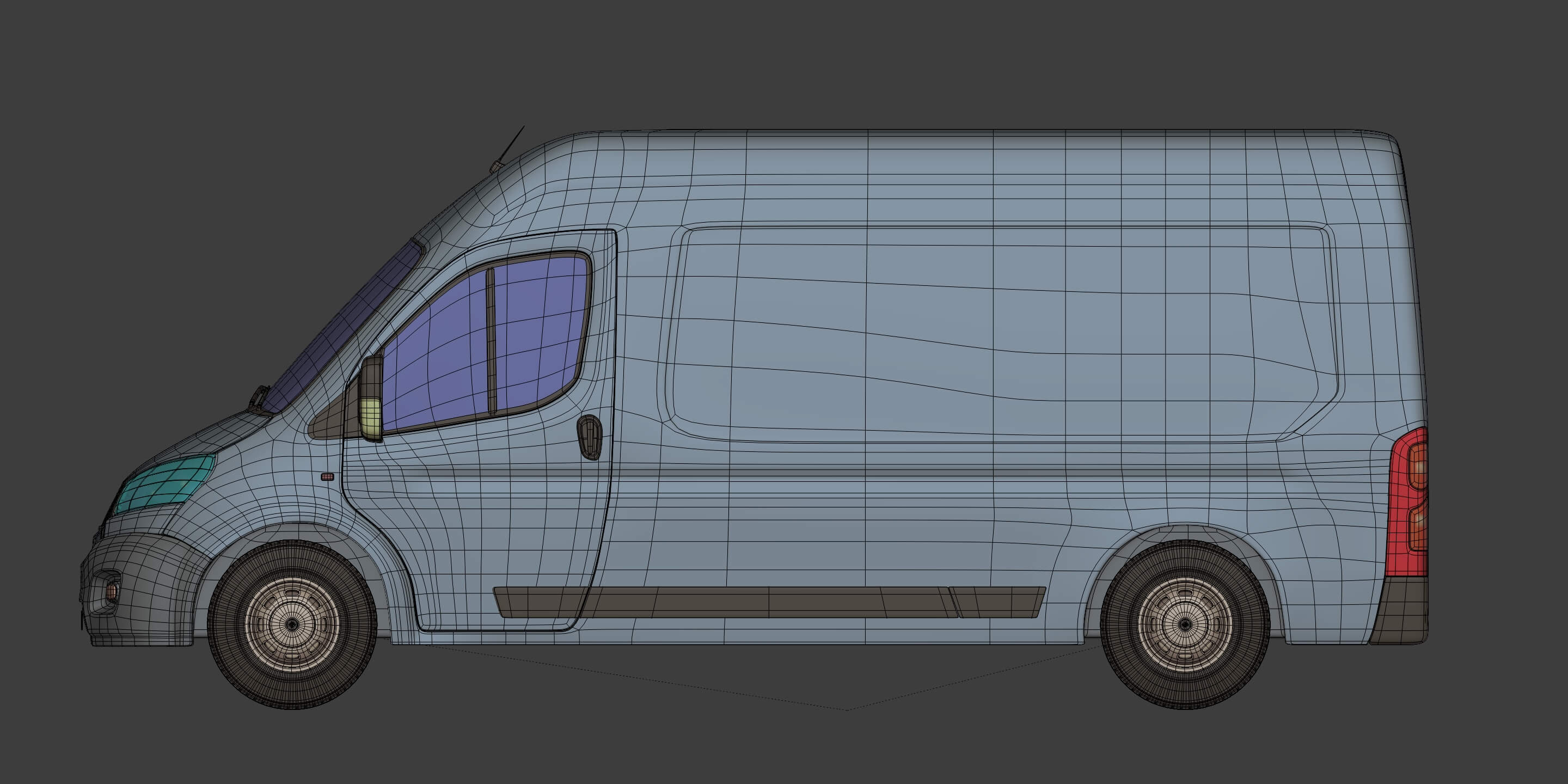 Generic Panel Van - 3D Model by Ocstard