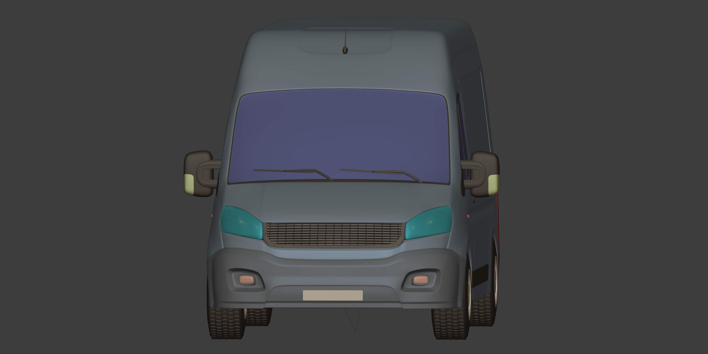 Generic Panel Van - 3D Model by Ocstard