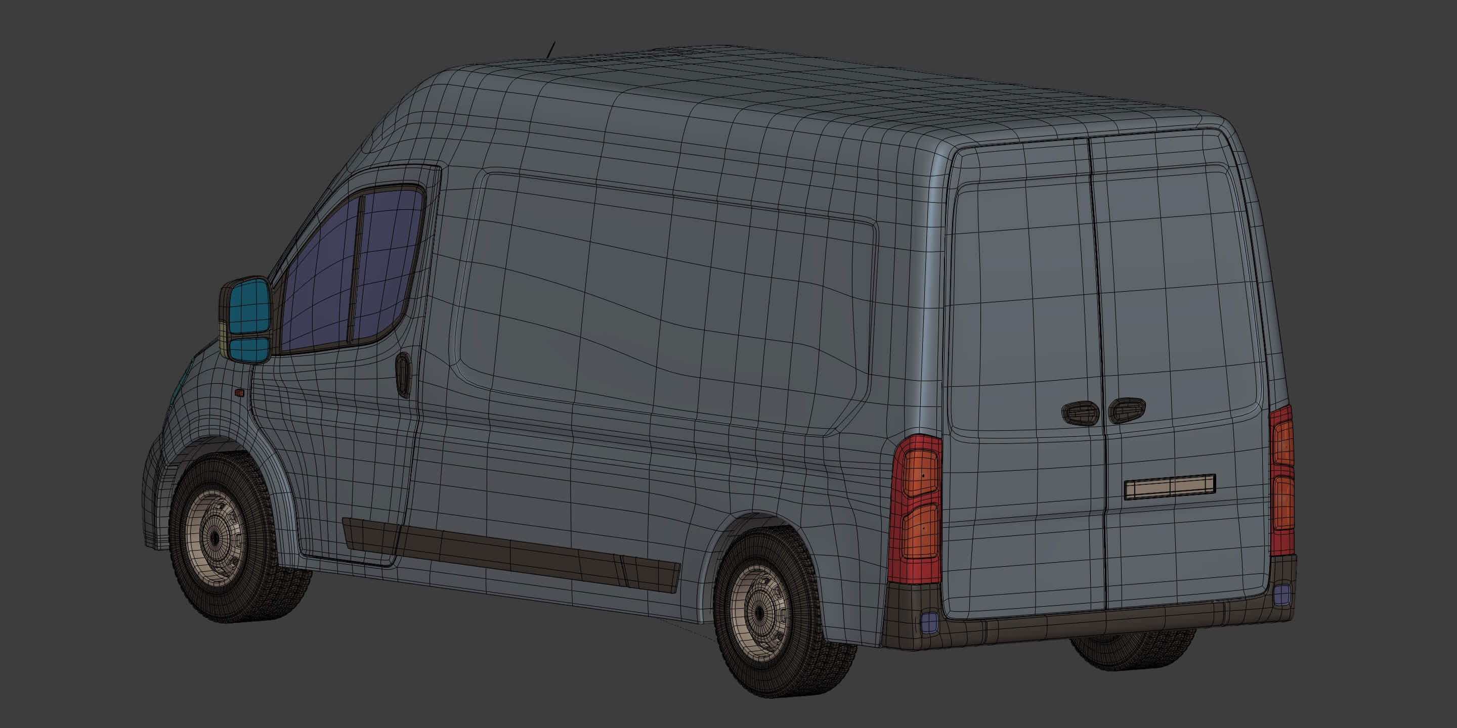 Generic Panel Van - 3D Model by Ocstard