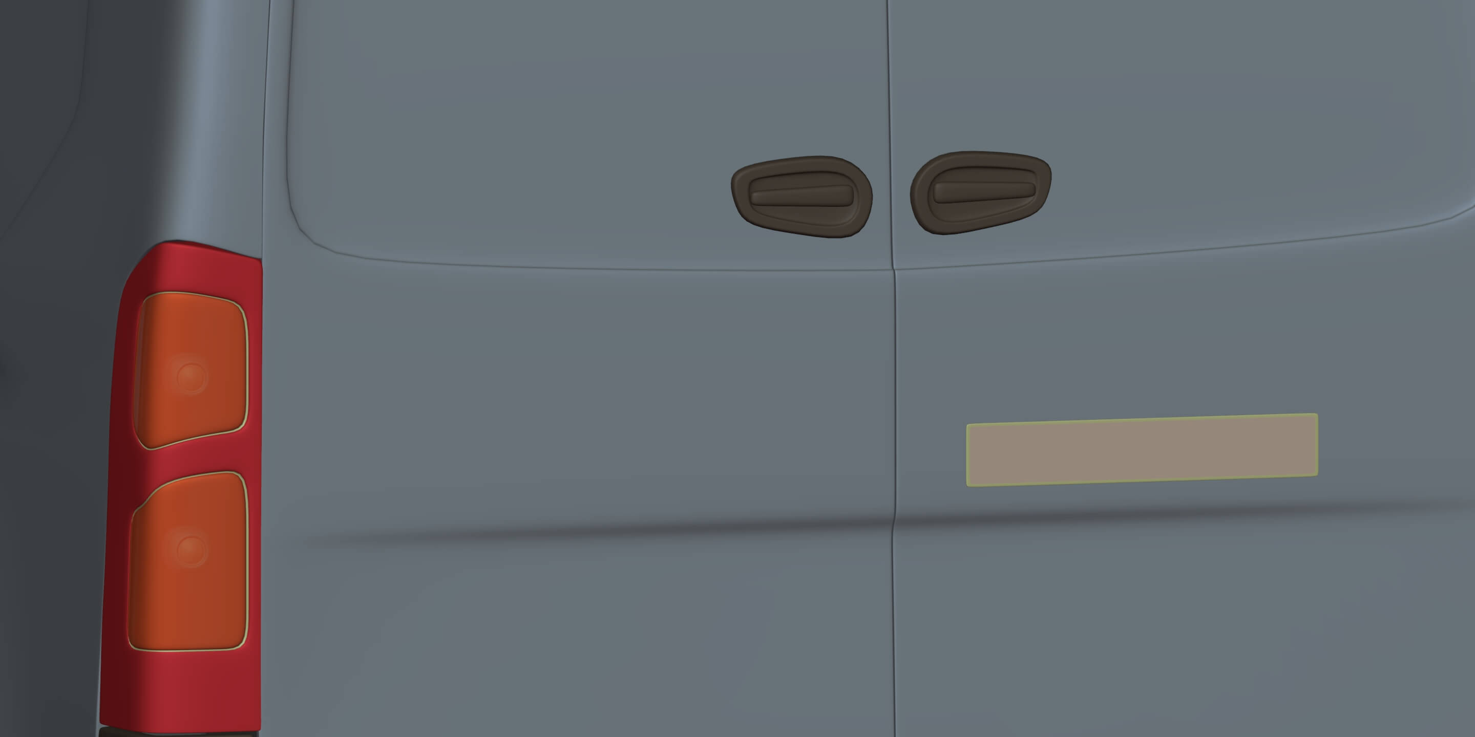 Generic Panel Van - 3D Model by Ocstard