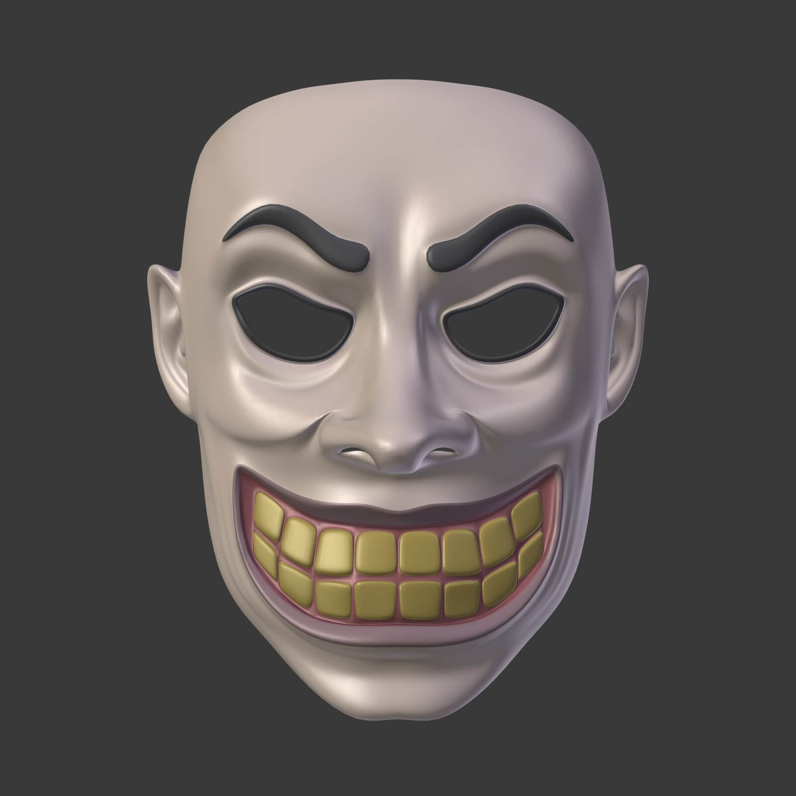 Clown Theater Mask - 3D Model by Ocstard