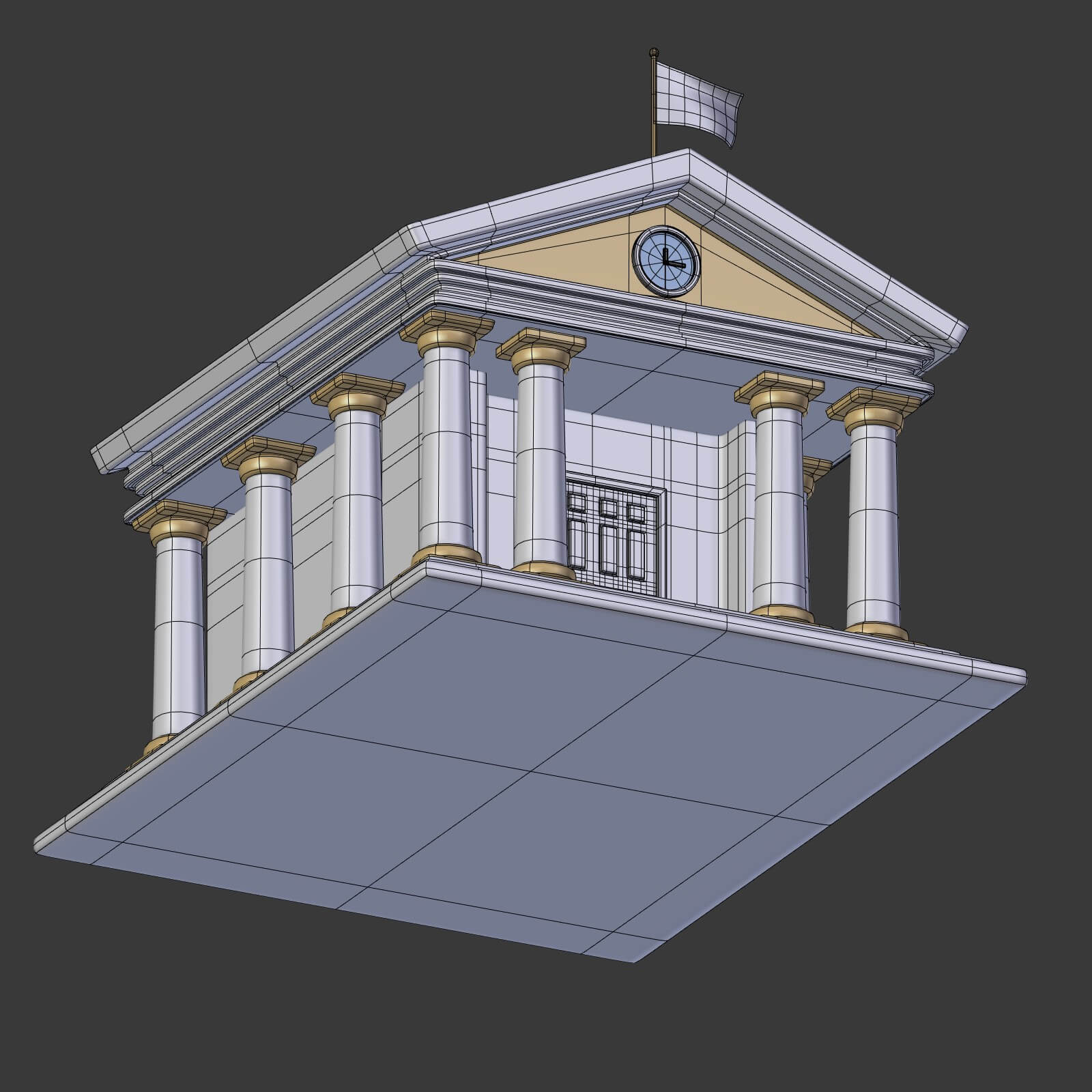 Iconic Cartoon University - 3D Model by Ocstard