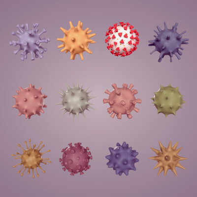 Virus - Cell Pack 3D Model by Ocstard