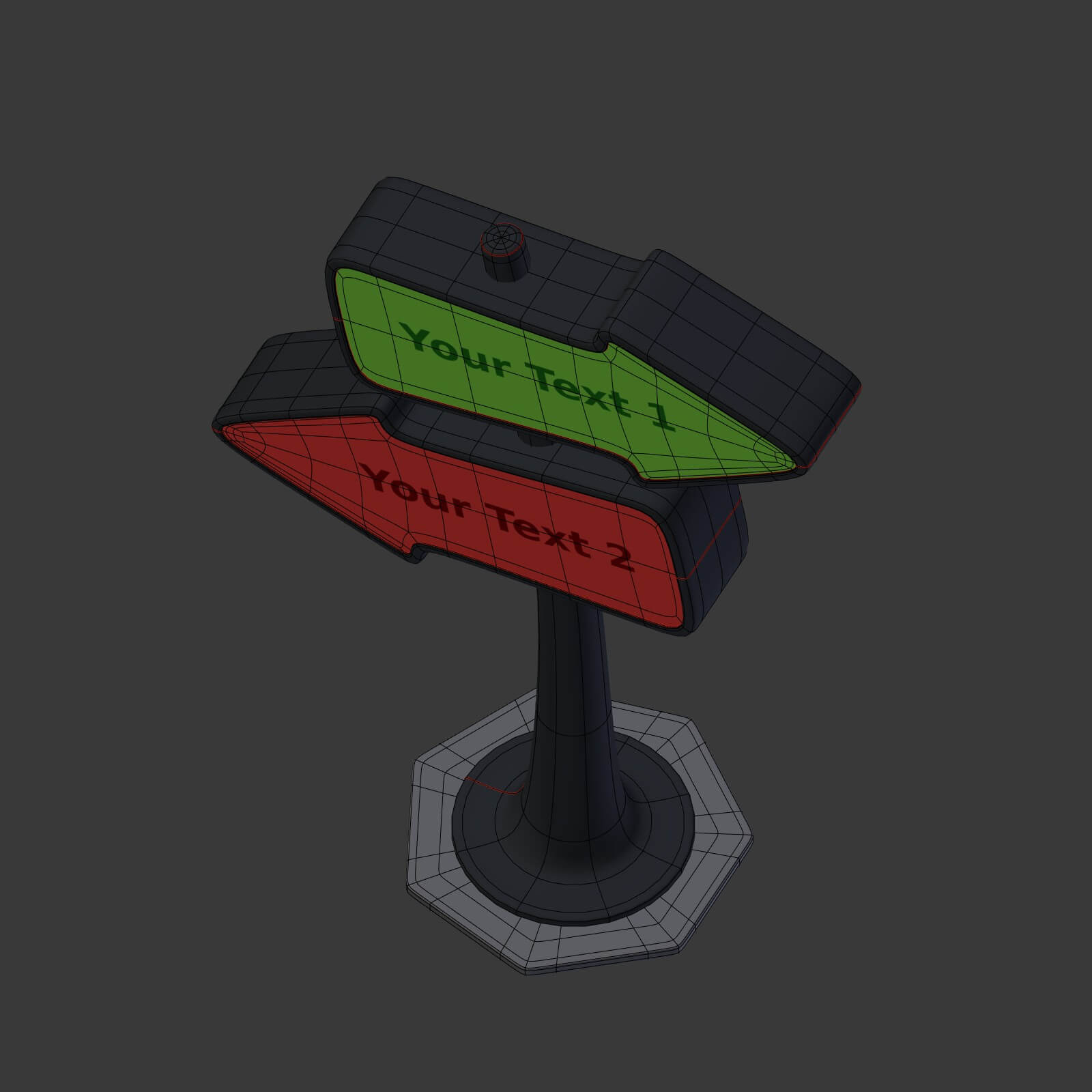 Cartoon Street Signs - 3D Model by Ocstard