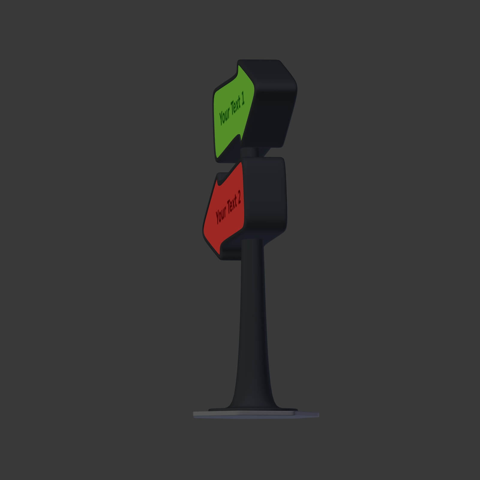 Cartoon Street Signs - 3D Model by Ocstard