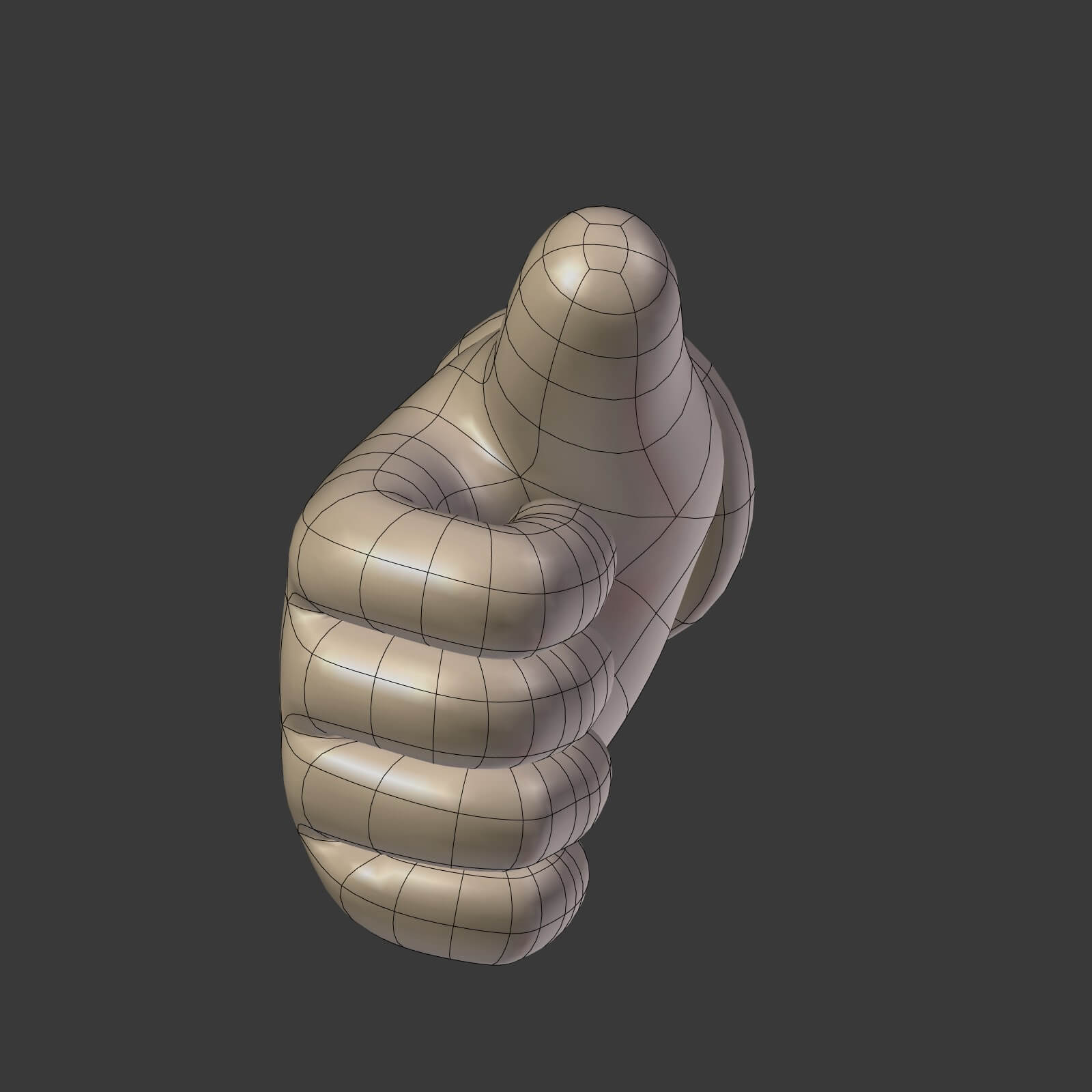 Like Sign Icon - 3D Model by Ocstard