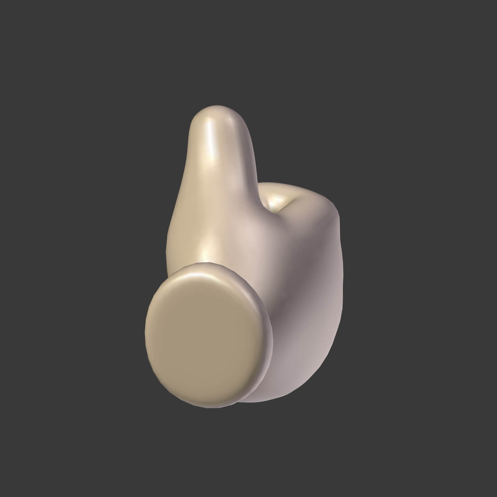 Like Sign Icon - 3D Model by Ocstard