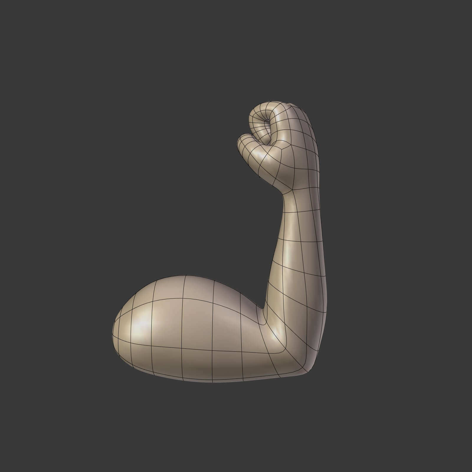 Muscle Sign Icon - 3D Model by Ocstard