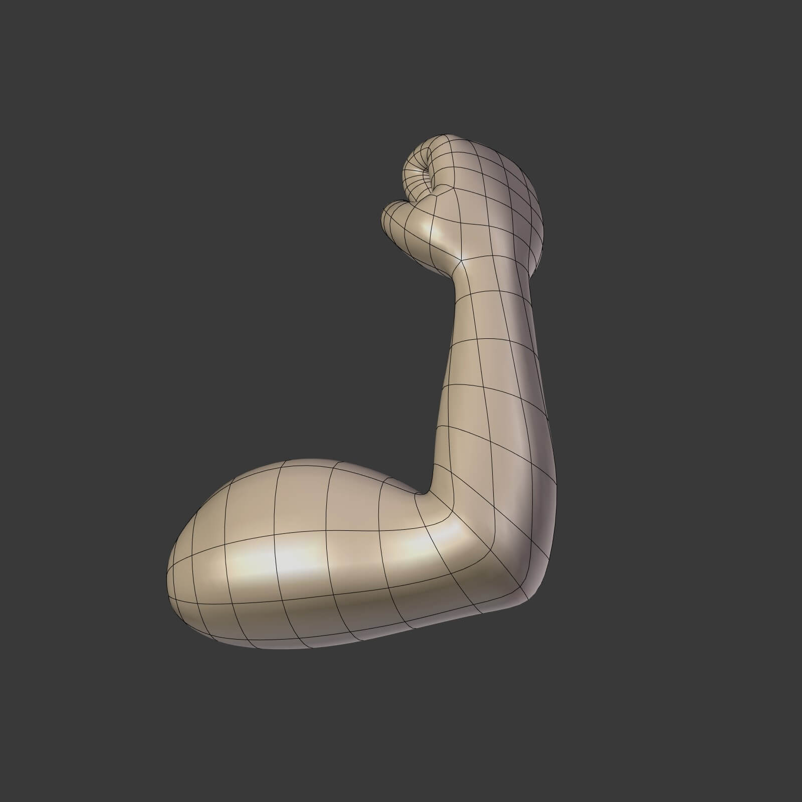 Muscle Sign Icon - 3D Model by Ocstard