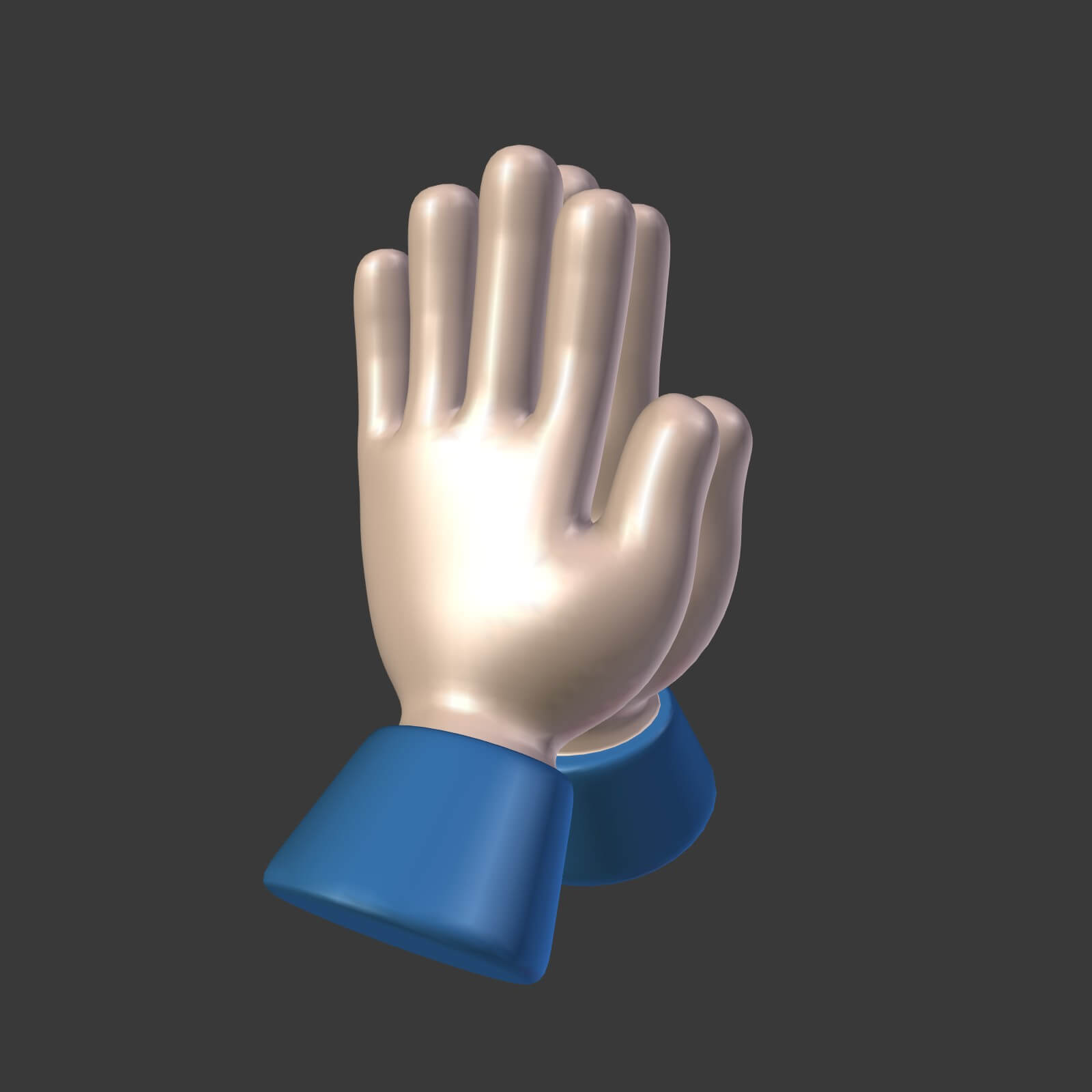 Pray Hands Icon - 3D Model by Ocstard