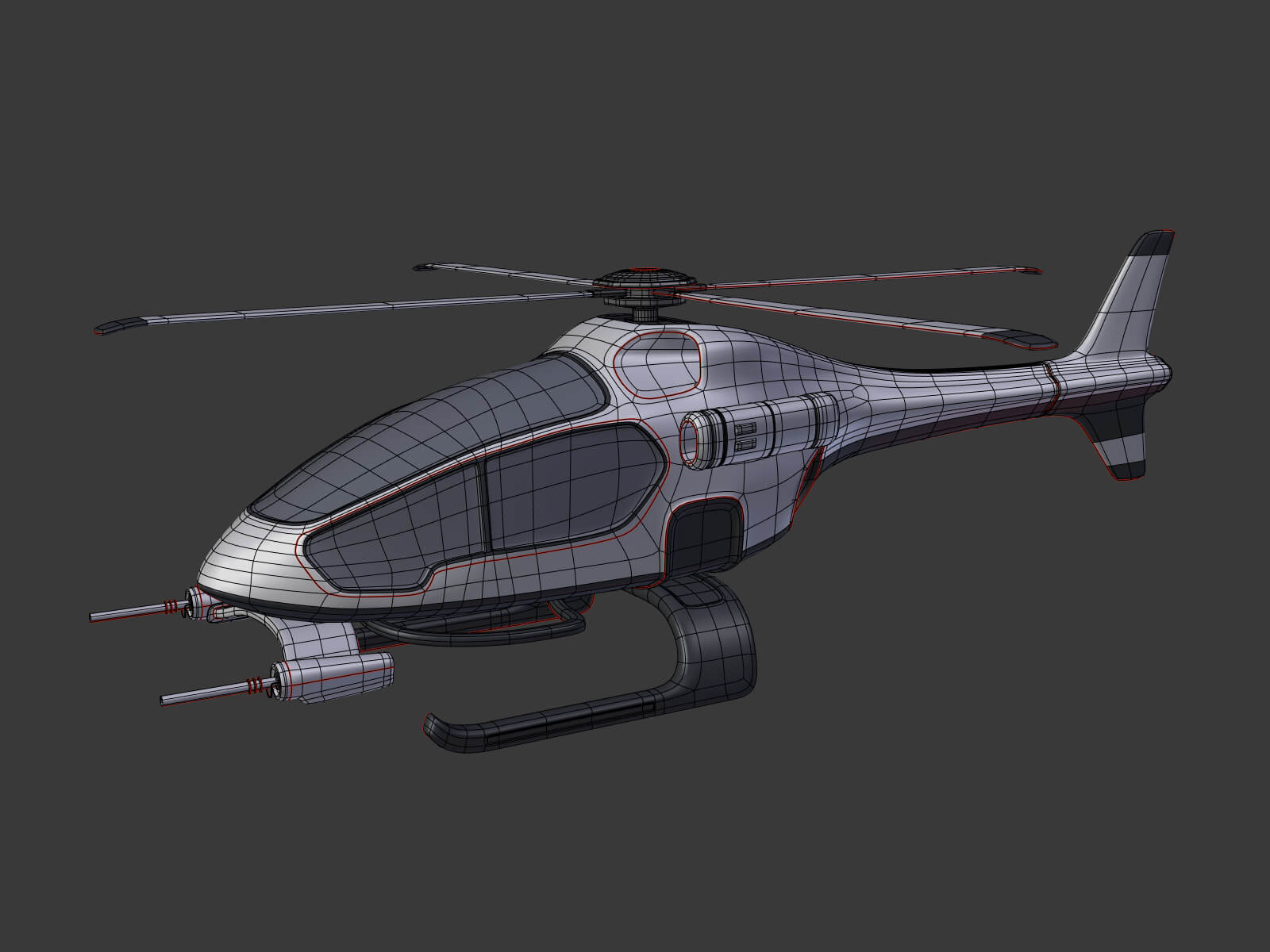 Futuristic Attack Helicopter Sikorsky Raider X (Future Attack